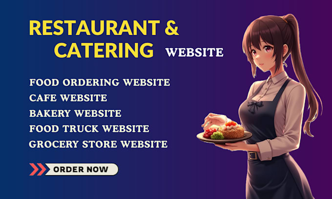 Build restaurant, food catering, bakery, food cafe,food ordering ...