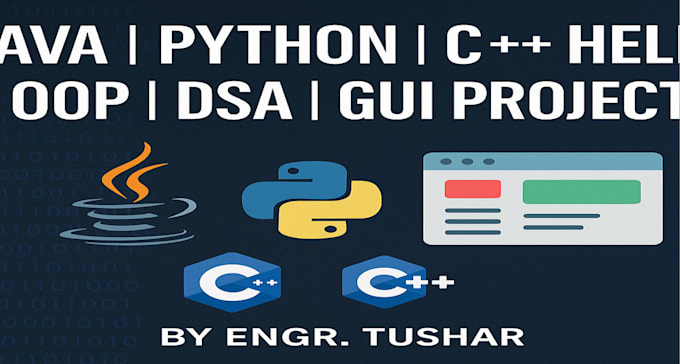 Assist you in java, c, python projects by Kanjwanitushar | Fiverr