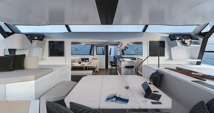 Renew 3d rhino yacht interior,tugboat render,container vessel,tanker ...