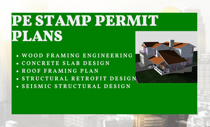 Pe stamp and engineer adu plans, garage conversion, slab foundation ...