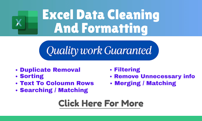 Clean excel spreadsheet, data cleanup, excel data cleaning by Falah_finds | Fiverr