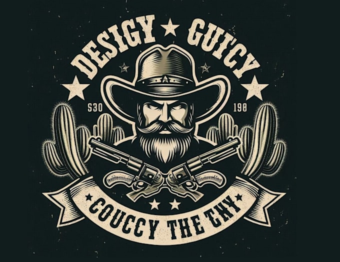 Design vintage cowboy cactus logo by Lydiinson | Fiverr