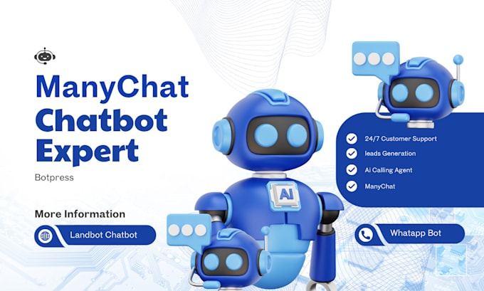 Make website chatbot landbot ai chatgpt vapi manychat automation by Expert_boom | Fiverr