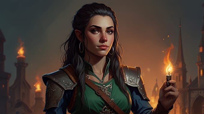 Draw dnd character art and dnd character art by Nolalsh | Fiverr