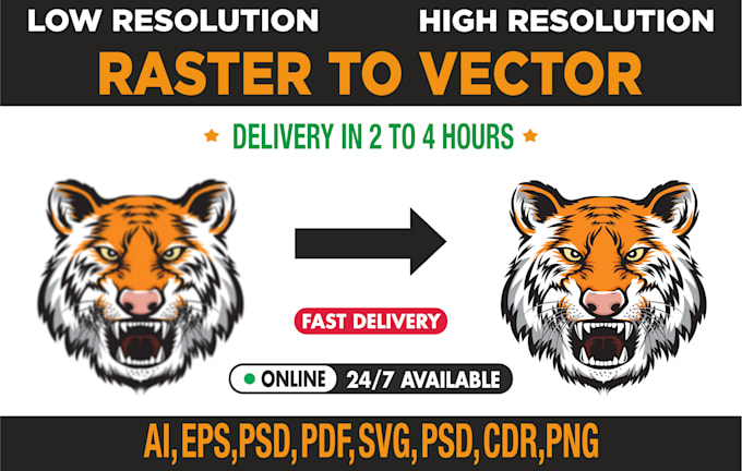 Vectorize image, vector logo, vector tracing 2h by Deep_211 | Fiverr