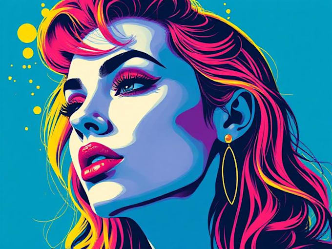 Draw an awesome wpap pop art portrait style by Rachelaeer | Fiverr