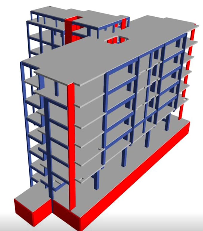 Do structural modeling and design in etabs sap2000 and safe by Engrkhalidazam | Fiverr