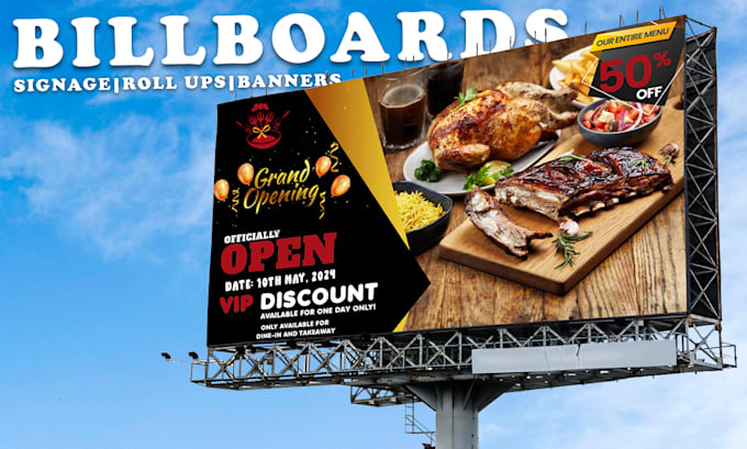 Design professional billboards, sign board or signage design by ...