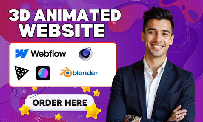 Design webflow 3d animated website threejs 3d animation 3d lottie animation by Jasper_studio1 ...