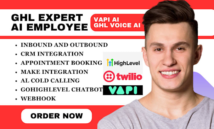 Be ghl expert ai voice agent ai employee ai calling agent gohighlevel ...