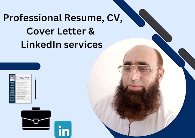 Provide resume, cv, cover letter and linkedin services by Ghulamjalil ...