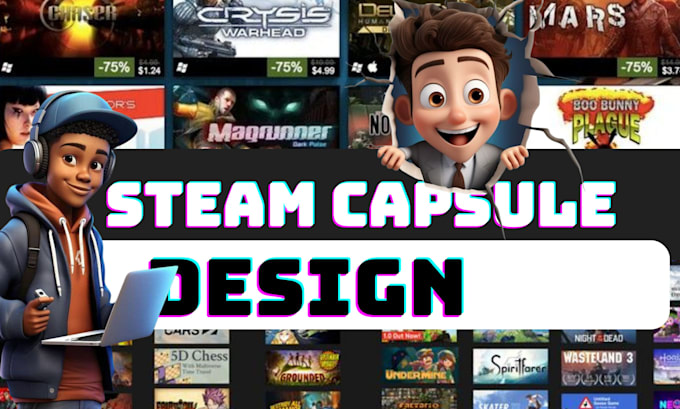 Create stylized custom steam capsule art for your game by Yahaya_ayam ...