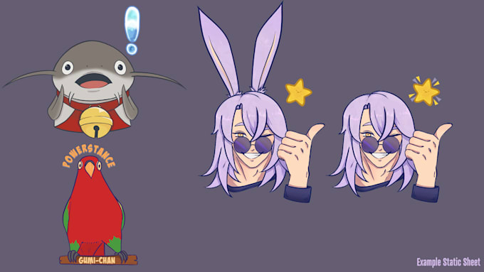 Create animated discord stickers by Cydiadesign | Fiverr