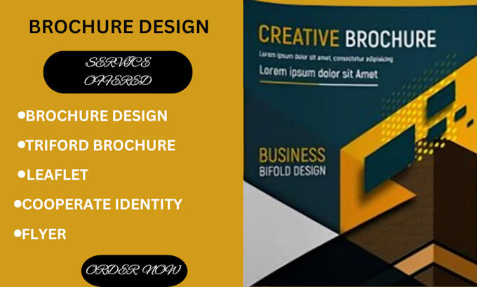 Design flyer, bifold, trifold, gatefold, brochure, poster, catalog ...