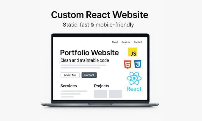 Develop a fullstack portfolio website using react and nodejs by Hikmatillon | Fiverr
