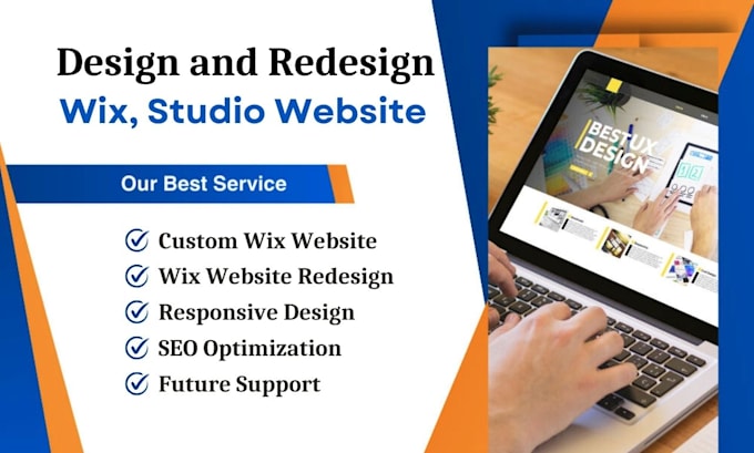 Design a custom wix website or redesign a wix studio site by ...