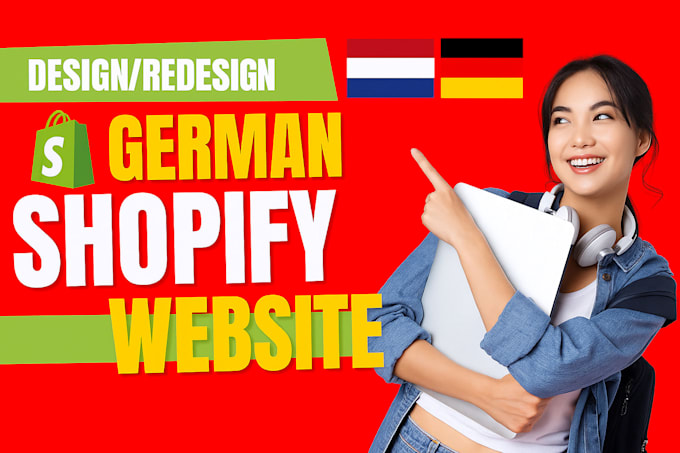 Design and redesign shopify german store arabic dutch german shopify website seo by Michaelkenni ...