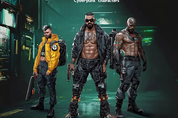 Draw your character fantasy medieval cyberpunk steampunk etc by ...