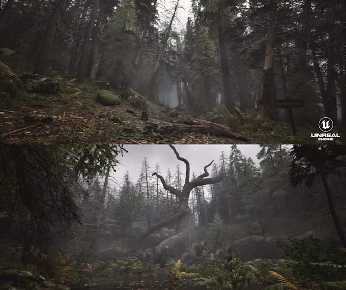 Create stunning unreal engine 5 terrain level design and 3d game environment map by Ronnieceaser ...