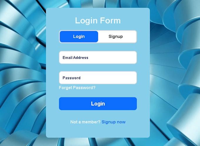 Design attractive and professional login form within 24 hours by ...
