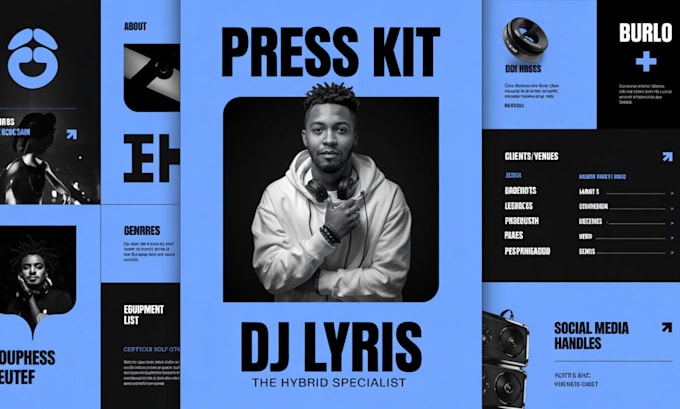 Design electronic press kit, media kit, professional press kit for your ...