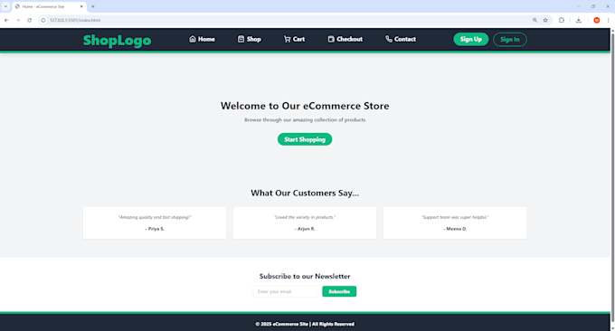Create a full ecommerce website template with tailwind css and ...