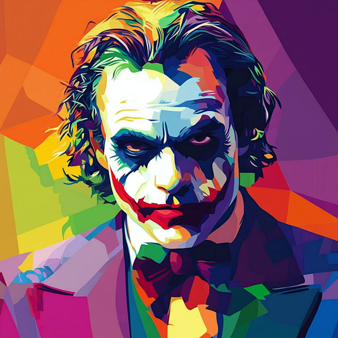 Draw character photos into wpap pop art by Tasjenkdam | Fiverr