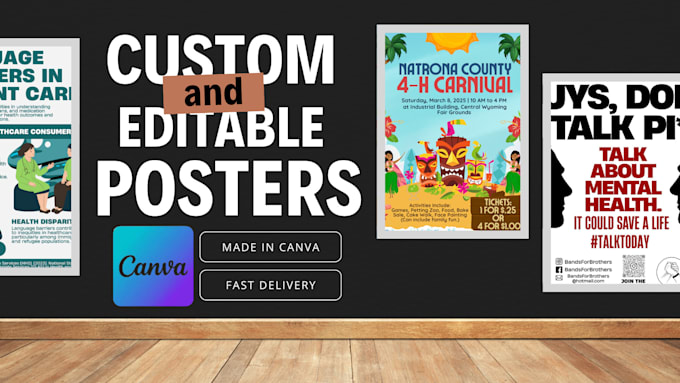 Design a professionally crafted poster in canva by J_caliguiran | Fiverr
