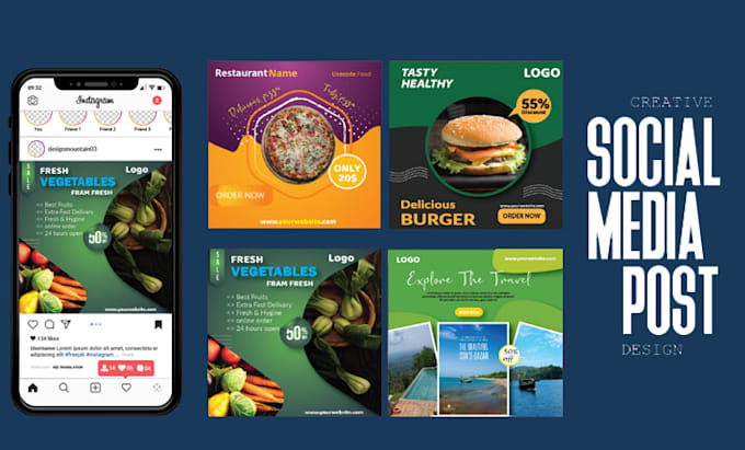 Design professional and eye catching social media posts by Shoaib_sa ...