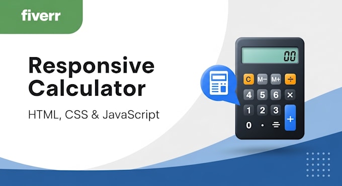 Build a responsive calculator with html css and js by Codebycoders | Fiverr