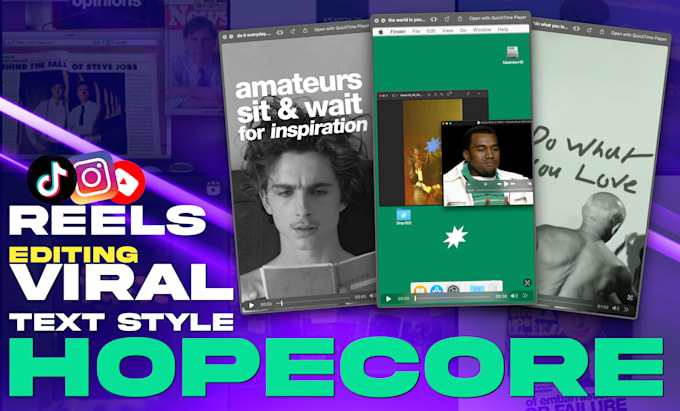 Do viral text style hopecore reels editing by Jubaerislam556 | Fiverr