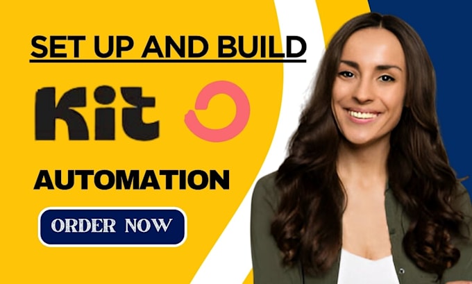 Setup convert kit automation, kit landing page, kit flow, kit email ...