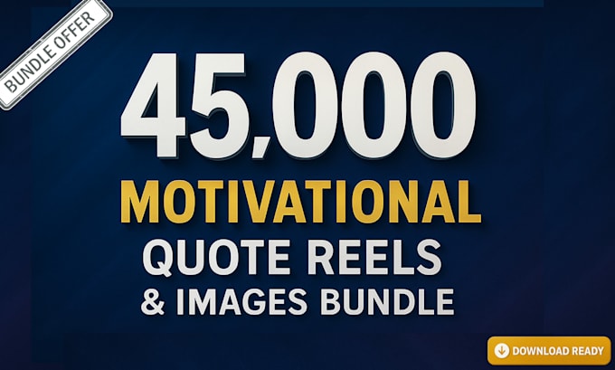 Give 45k motivational quotes video reels and images for instagram by Pr ...