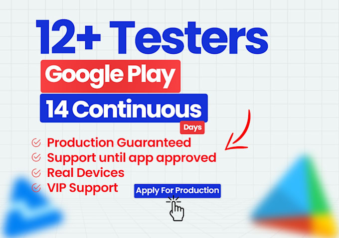 Provide 12 testers google play console for closed testing by Msking ...