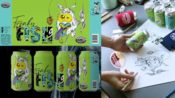 Design custom and attractive energy drink, beverage, beer, juice, soda ...