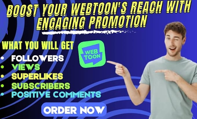 Promote your webtoon, webcomic, tapas, manga, comic, voyceme ...