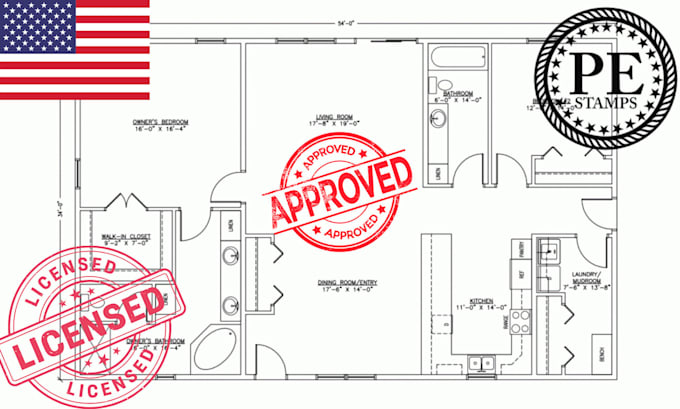 Draw, redraw city permit drawings licensed civil, structural floor plan ...