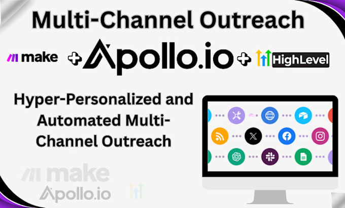 Multichannel outreach automation workflows in make com apollo io gohighlevel by Soteria_autohub ...