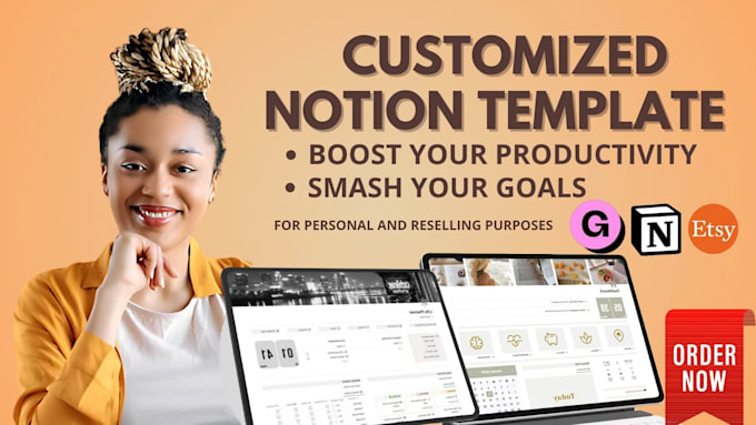 Create a custom notion productivity dashboard tailored to your workflow by Sophiadesigns31 | Fiverr