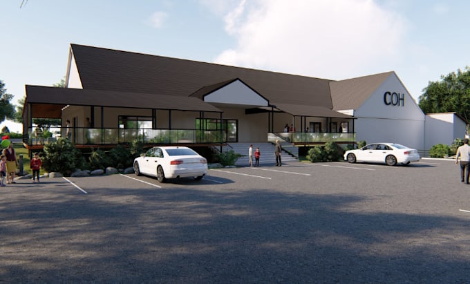 Do 3d cgi mosque design,church design, synagogue, temple, shul design ...