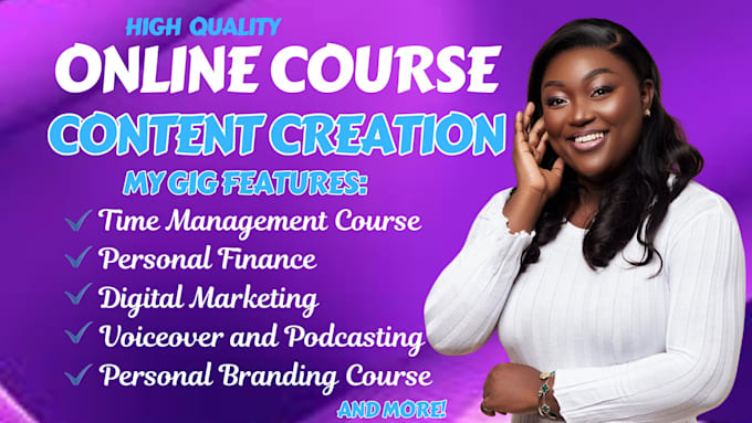 Create online course content lesson plan and online course curriculum website by Pamelasmiths ...