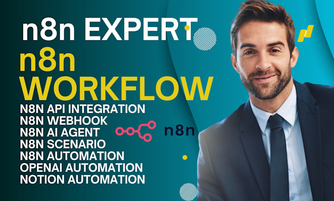 Setup n8n workflow n8n automation n8n webhook n8n api integration n8n expert by Millermartin283 ...