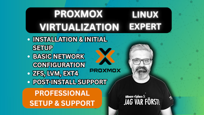 Install configure proxmox ve for virtualization home lab hetzner by Hasanyousuf | Fiverr
