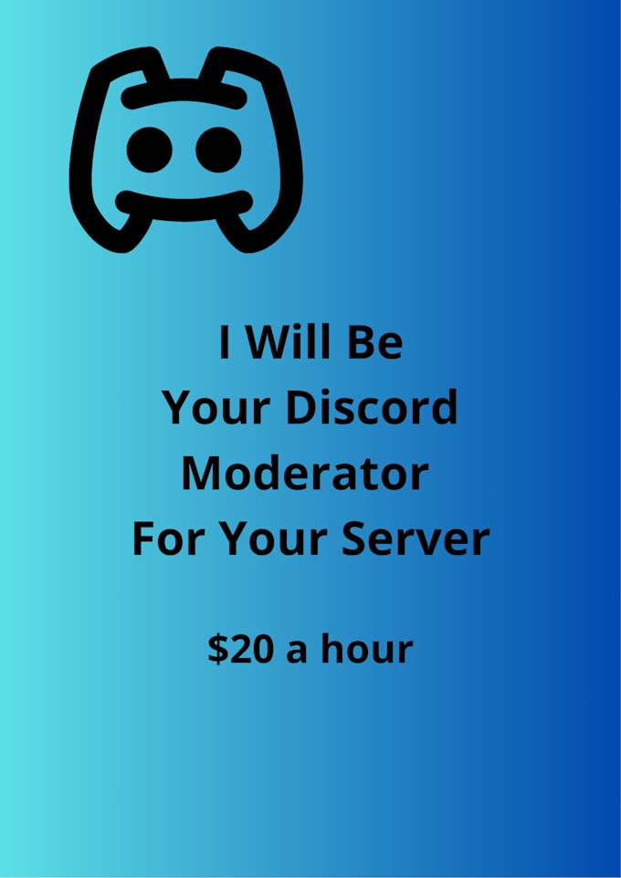 Be your discord moderator by Noah83698 | Fiverr