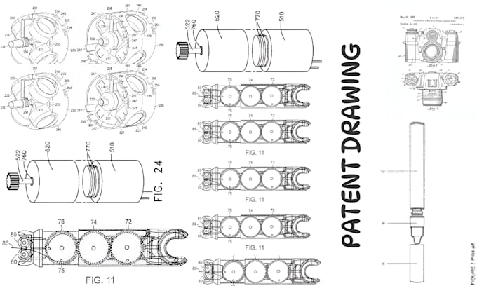 Illustrate patent drawings patent illustration designs as per uspto for ...