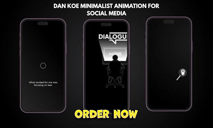 Create a dan koe minimalistic animation for social media, tiktok, instagram by Dan_k12 | Fiverr