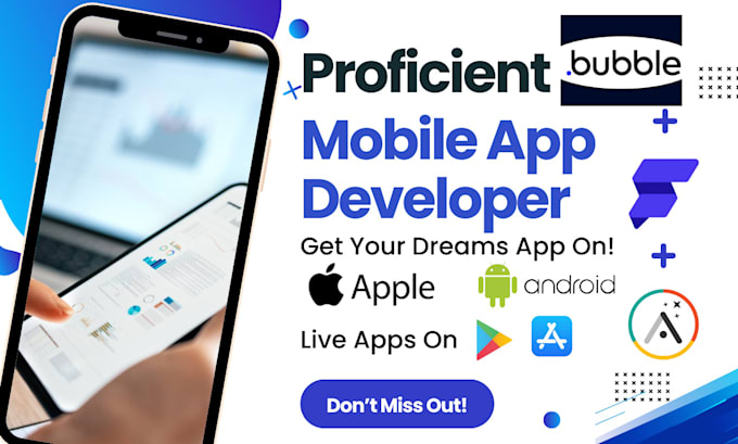 Develop bubble website, bubble mvp app, bubble crm, adalo app, flutterflow app by Luminous_deve ...