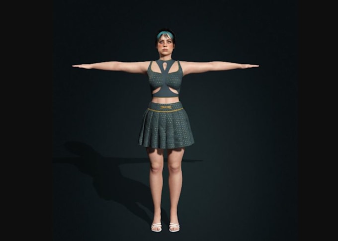 3d realistic nsfw character, metahuman model, stylized nsfw,ue5 rig,sculpt3d,cc4 by Brimaxbro ...