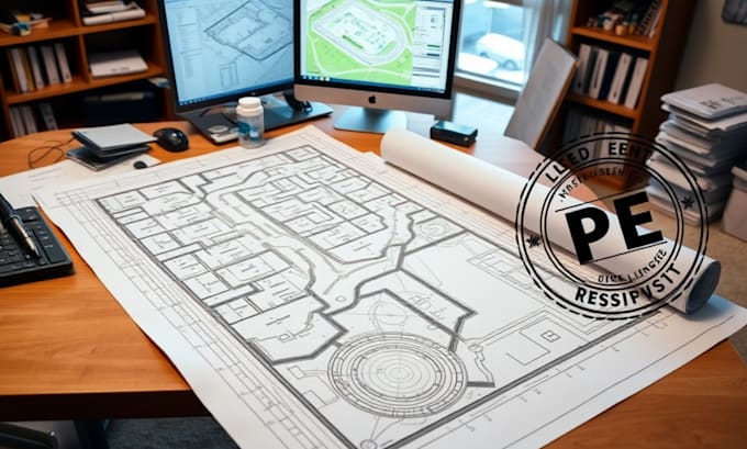 Draw land subdivision plan for land surveyors and raster contours maps, pe stamp by Engrmark2 ...