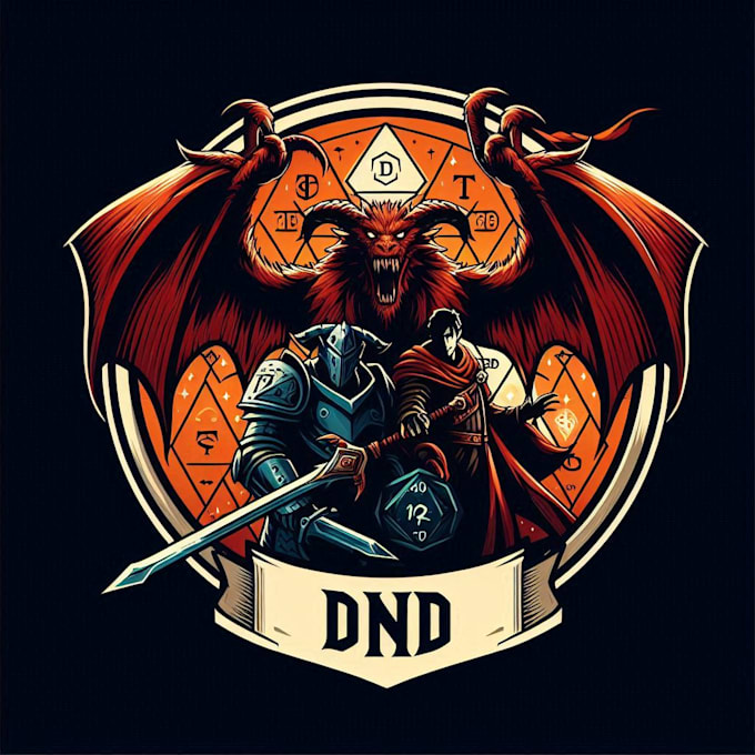 Design a fantasy rpg logo dnd image for you by Poroyoten | Fiverr